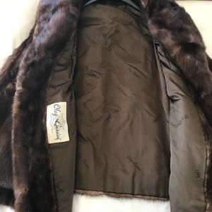 Oleg Cassini | Jackets & Coats | Oleg Cassini Mink Short Swing Coat Us6 ...